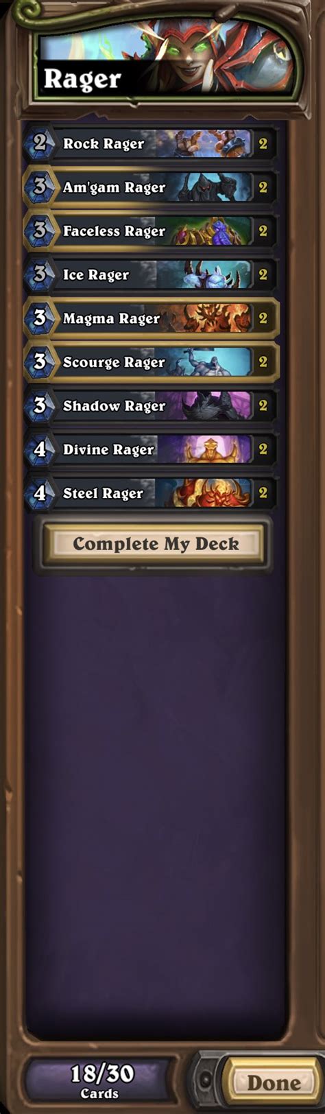Ben Hearthstone On Twitter Were Getting Closer To The Ultimate Deck