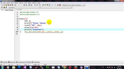 how to use assert function in c decc youtube