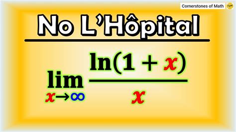 Calculating the Limit without Using LHôpitals Rule YouTube