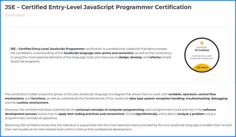 4 best javascript certifications [2024 update] beginner to pro