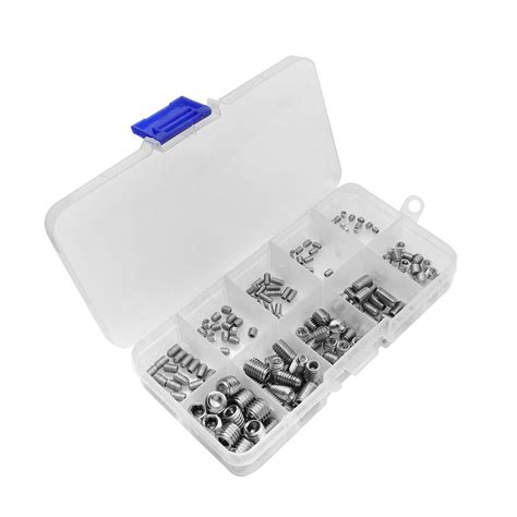 M4 M8 Assorted Stainless Steel Allen Head Socket Hex Set Grub Screw Cup