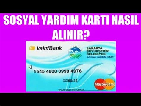 Sosyal Yardım Kartı Nasıl Alınır Nasıl Çıkartılır YouTube