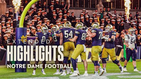 EXTENDED HIGHLIGHTS Notre Dame Football Vs Navy 2023 YouTube