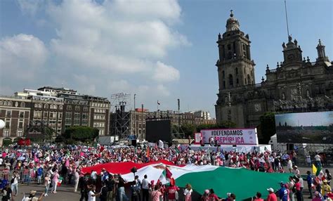 Marcha Marea Rosa en el Zócalo de la CDMX minuto a minuto VIDEOS