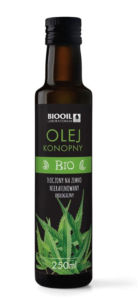 OLEJ KONOPNY TŁOCZONY NA ZIMNO BIO 250 ml BIOOIL Laboratorium