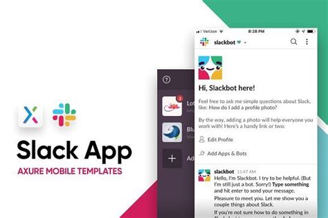 Axure Slack App Templates Artofit