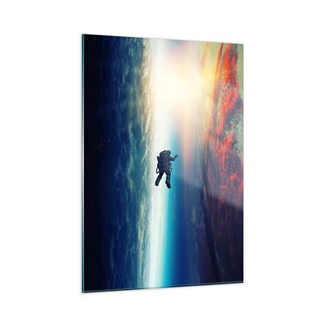 Obraz na szkle Mierzyć się ze wszechświatem 50x70cm Abstrakcja