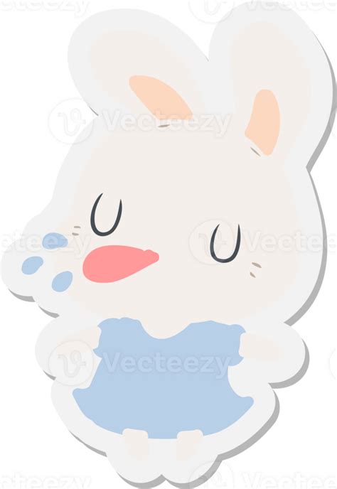 Cartoon Rabbit Sticker 39881886 PNG