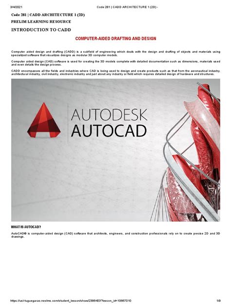 computer aided drafting and design introduction to cadd pdf