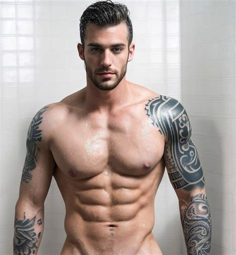 NSFW Ai Generated Full Frontal Naked Muscular Man 5 X 7 HD Photo Print