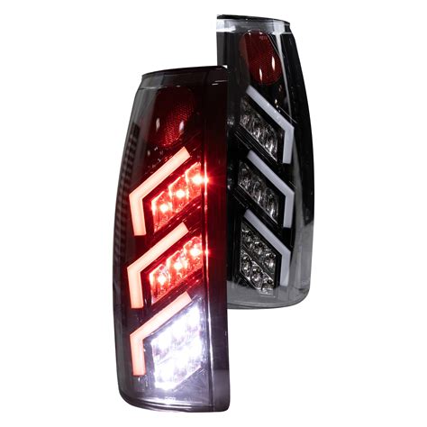 Winjet CTWJ 0702 GBC Gloss Black Fiber Optic LED Tail Lights