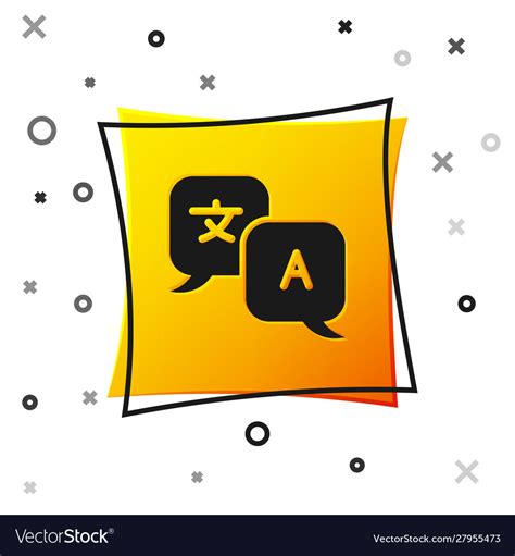 Black Translator Icon Isolated On White Background