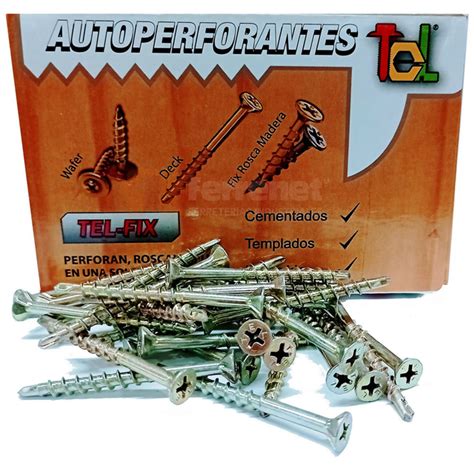 Tornillo Autoperforante Deck Cab Fresada Punta Mecha Tel X