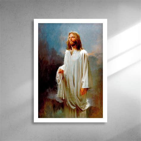 Quadro Jesus Cristo Sereno X Cm Moldura Vidro Elo