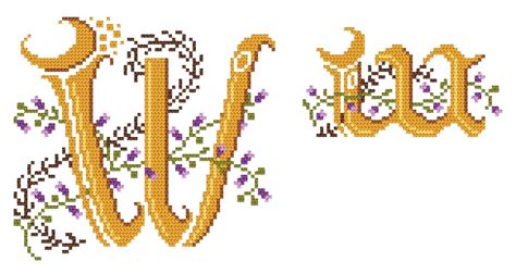 Wz R Do Haftu Drukowany Monogram W Coricamo