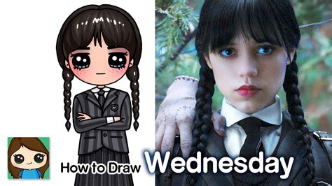 How To Draw Wednesday Addams Nevermore School Uniform YouTube
