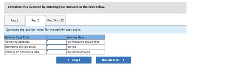 solved problem 7 18 algo activity based costing and