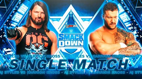 WWE 2K23 PS5 Aj Styles Vs Karrion Kross YouTube