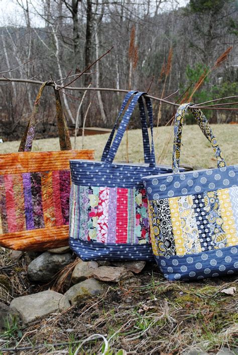 Patchwork Tote Bag Pattern Large Quilted Tote Mary Elizabeth Etsy
