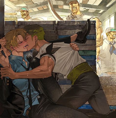 Roronoa Zoro And Sanji One Piece Drawn By Runa Nori Danbooru