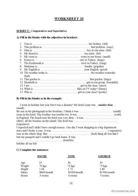 Comparatives general gramma Français FLE fiches pedagogiques pdf doc