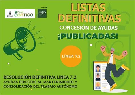 Publicada la Resolución Definitiva de la Línea 7 2 de Ayudas Directas