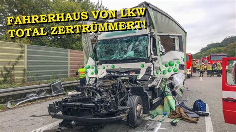 T Dlicher Unfall Am Stauende Lkw Rast In Tonner Fahrerhaus