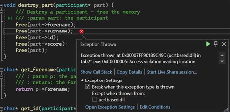 Memory C Access Violation Reading Location 0xFFFFFFFFFFFFFFFF Stack