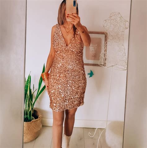 Vestido Dorado Lentejuelas Tirantes Brenda