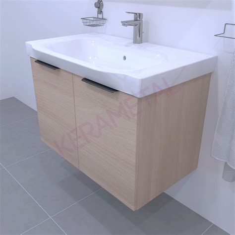 Kolpa San Lana Ormarić sa umivaonikom OUL 80cm Acacia light 510890