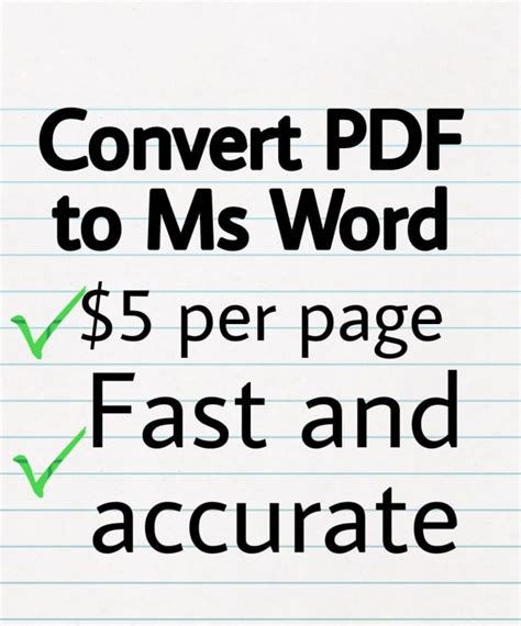convert retype or recreate pdf files to ms word by tixieanne fiverr