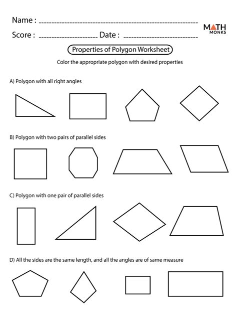 Polygon Or Not Worksheets