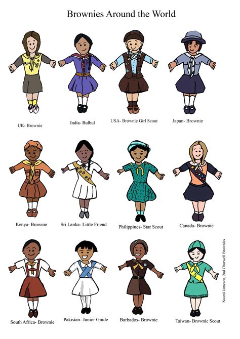 World Thinking Day Brownie Uniforms From Around The World Brownie