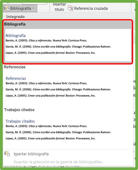 Como insertar citas y bibliografía en Word