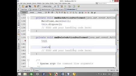 insert delete update mysql on netbeans using java language youtube