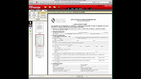 how to fill out pdf forms online youtube