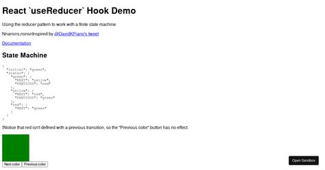 React Usereducer Demo Codesandbox