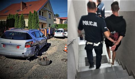 Pijany Ukrainiec nie zatrzymał się do kontroli Uciekając przed policją
