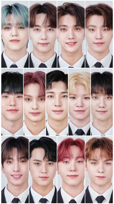 Many Different Images Of The Same Person With Different Hair Colors And