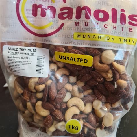 Manolis Munchies Unsalted Mixed Tree Nuts Reviews Abillion
