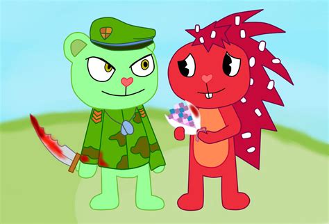 Flowers Fliqpy X Flaky To The Valentin Contest By Paunypaws On Deviantart