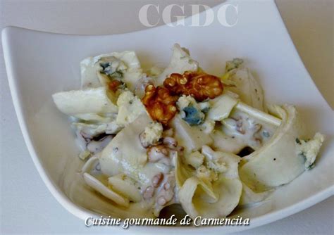 Salade D Endives Sauce Au Roquefort Et Noix Cuisine Gourmande De
