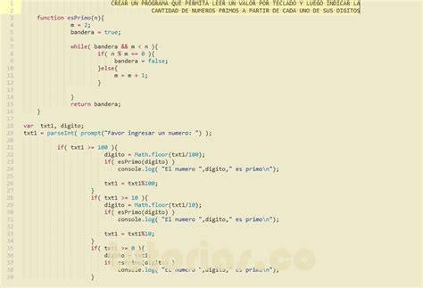 Funciones Javascript Hallar La Cantidad De Primos Tutorias Co