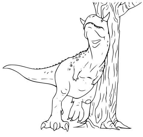 Dibujos De Un Carnotaurus Para Colorear Para Colorear Pintar E