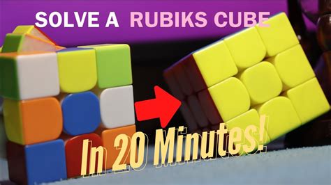 How To Solve A Rubik S Cube In 20 Minutes YouTube