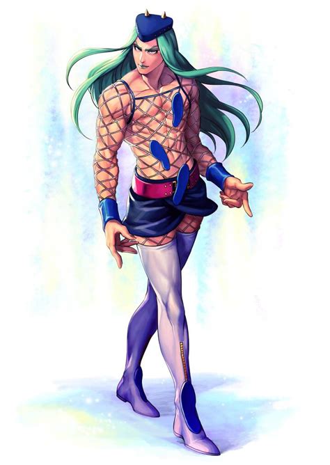 Narciso Anasui Full Body Pixiv Kotatsu Stone Ocean Jojo Bizzare