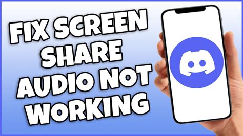 How To Fix Screen Share Audio Not Working On Discord Super Fast Youtube