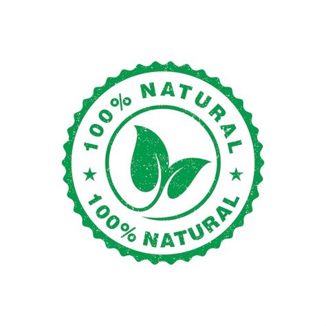Premium Vector 100 Percent Natural Label Sticker Badge Vector