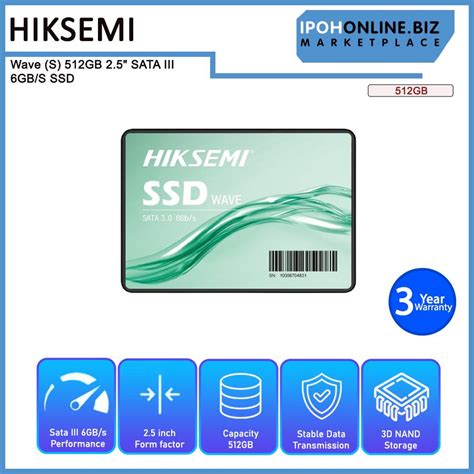 HIKSEMI 512GB WAVE S 2 5 SATA III 6GB S SSD