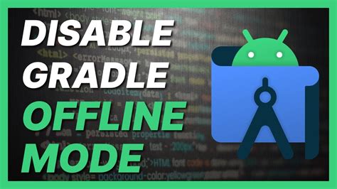 How To Disable Gradle Offline Mode In Android Studio Youtube